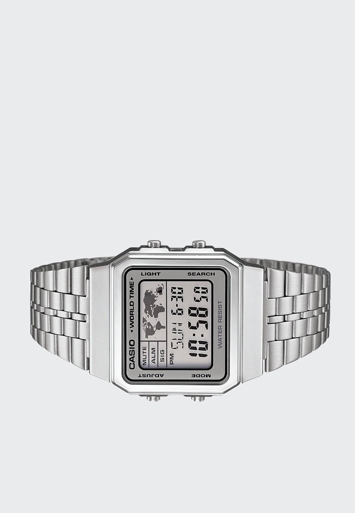 Casio Gents Digital Square LED Watch - silver | Garmentory