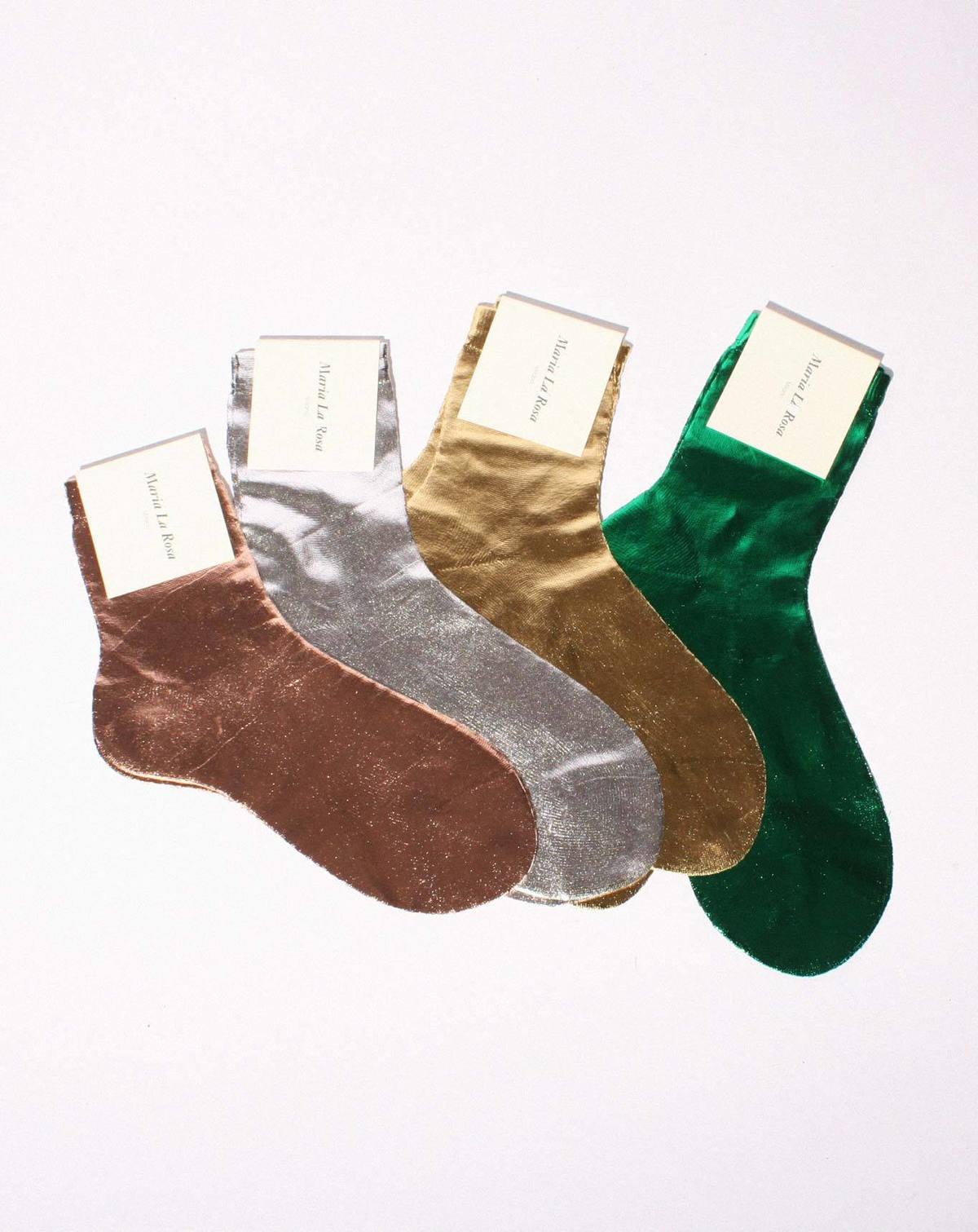 Maria La Rosa Rosa Baby Laminated Socks | Garmentory