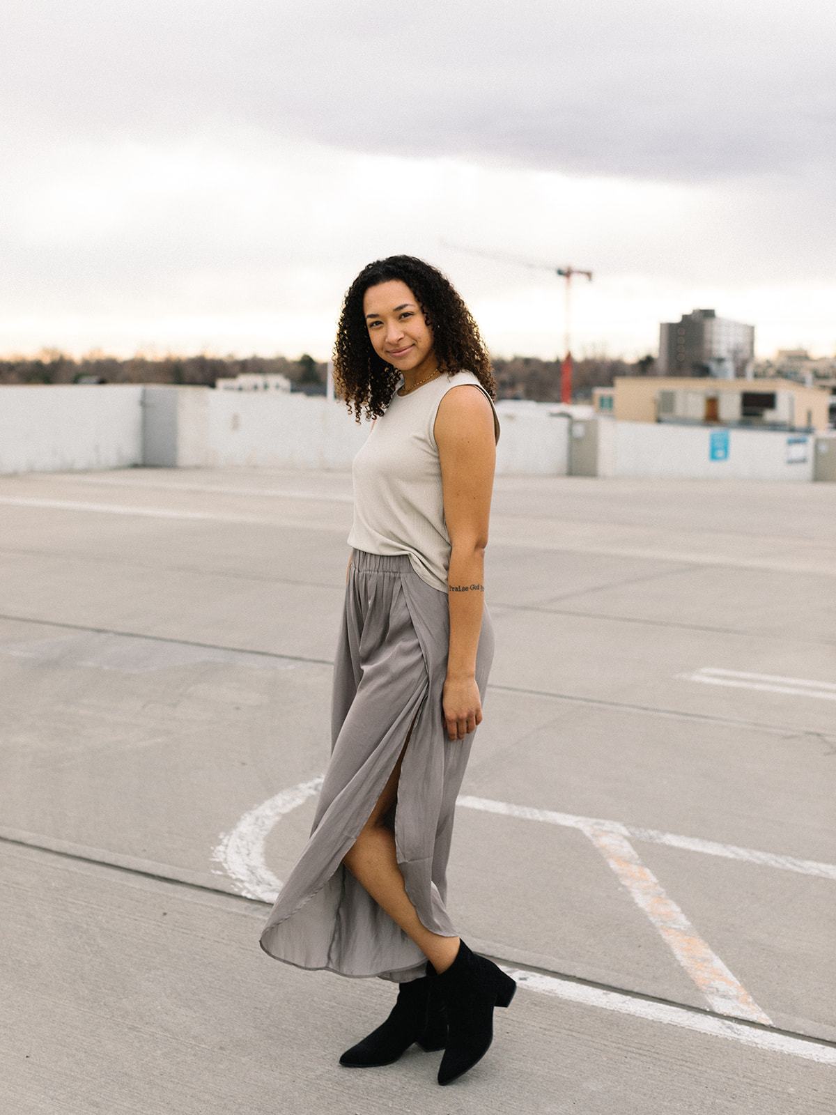 Grade & Gather Side Wrap Pant - Fawn | Garmentory