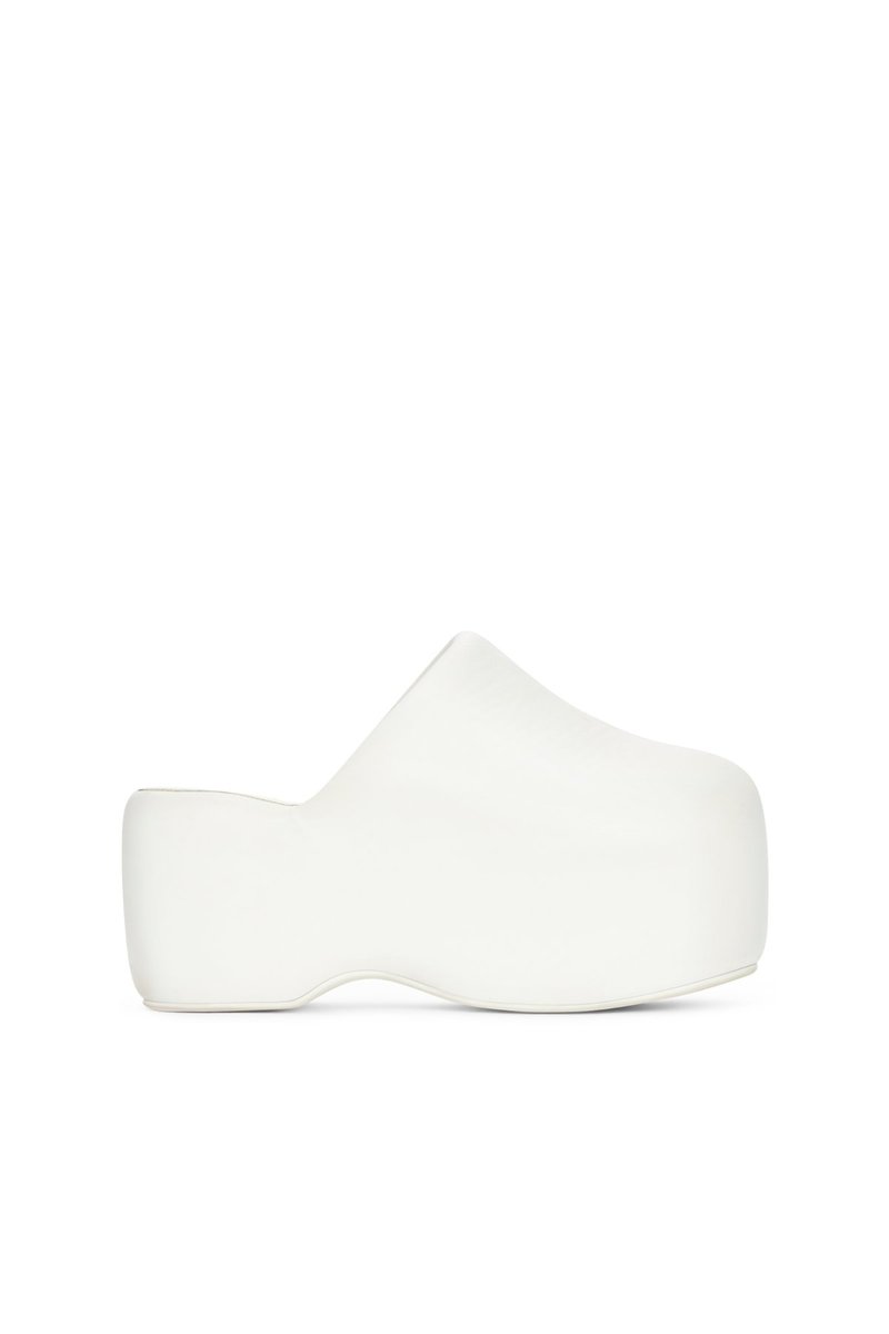Simon Miller Vegan Platform Bubble Clog - White | Garmentory