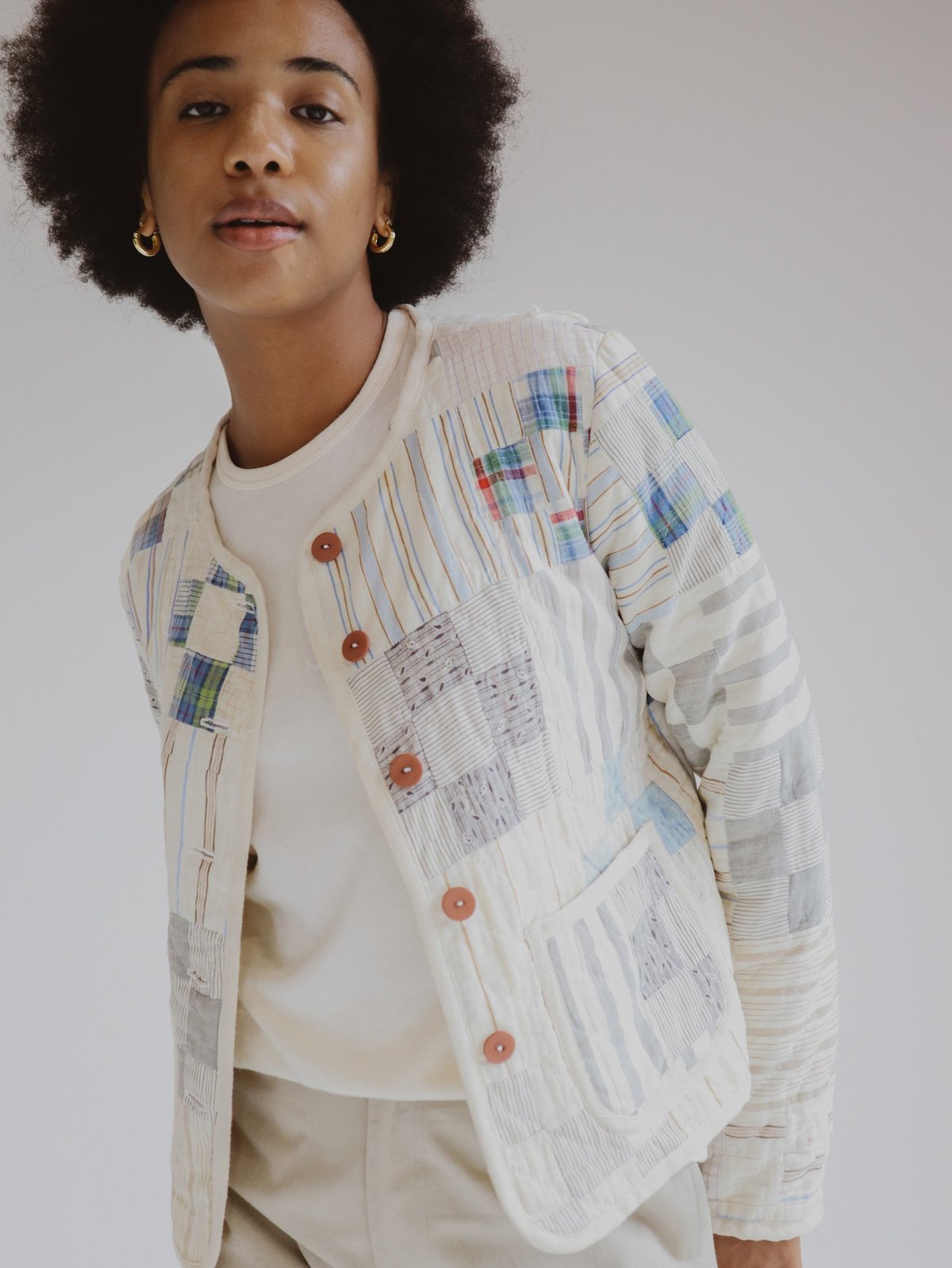 Marvin Ruby one of a kind quilted jacket - Multi | Garmentory