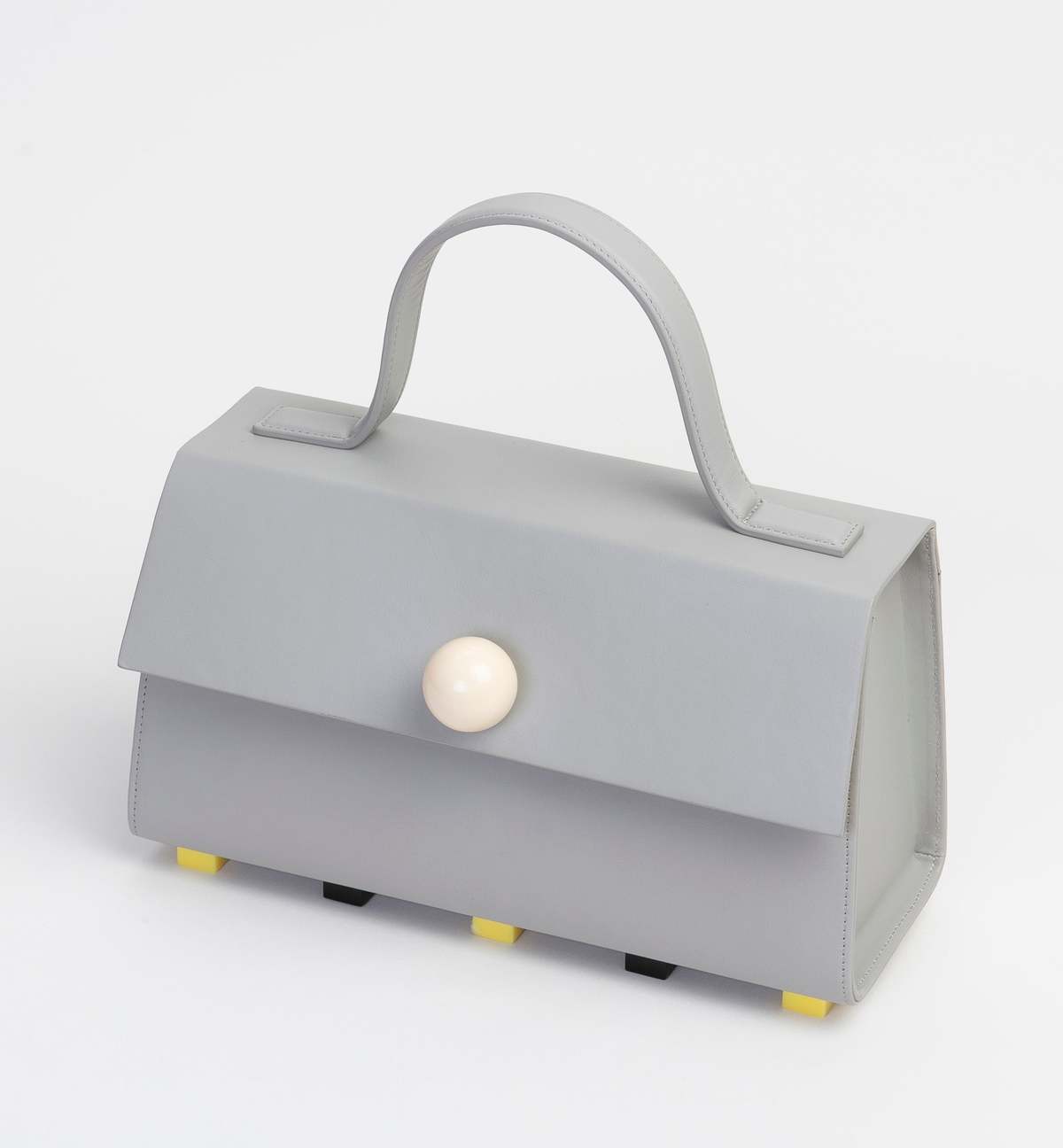 MATTER MATTERS Trapezoid Satchel Strap Bag - Grey | Garmentory