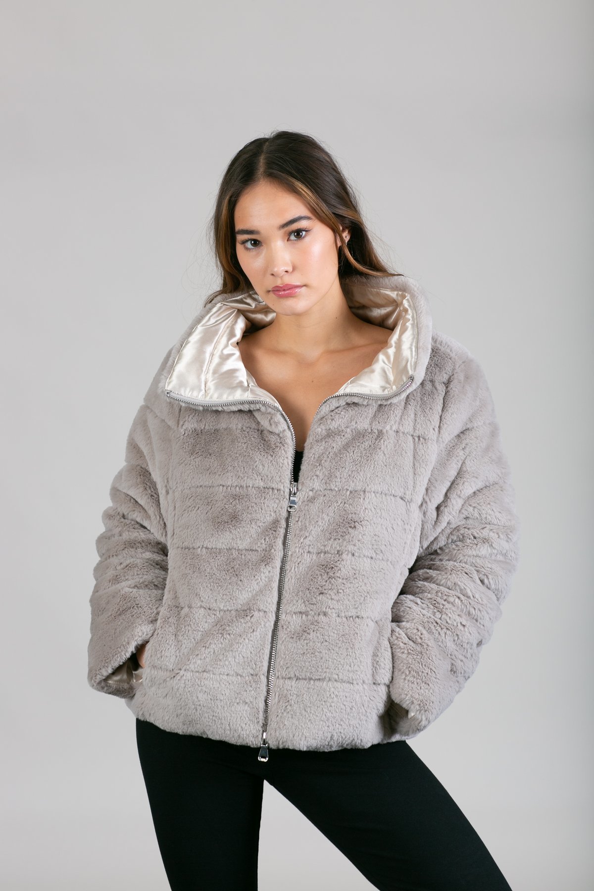 My Anorak The Cozy Quilted Jacket - Grey | Garmentory