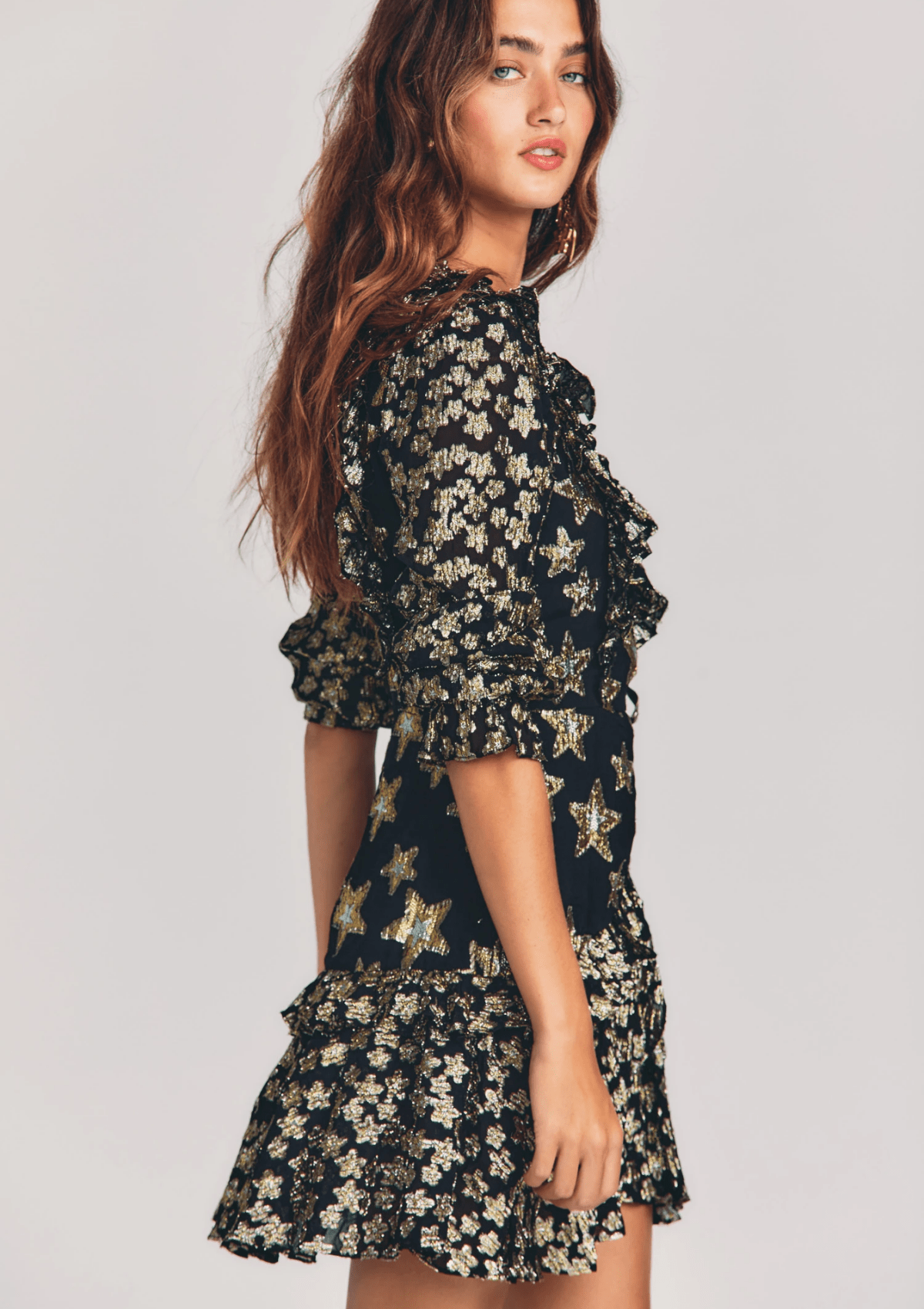 Love Shack Fancy Findlay Wrap dress - BLACK | Garmentory