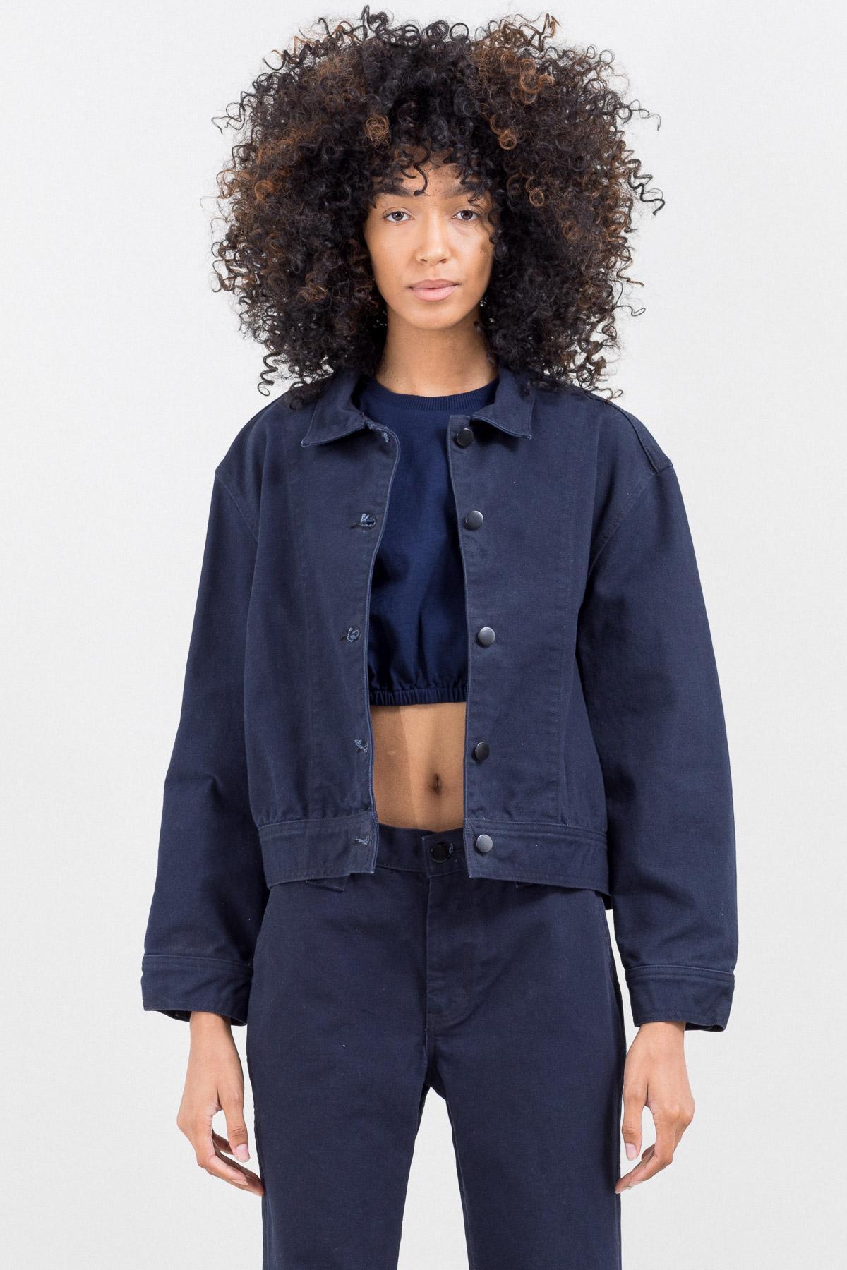 Toit Volant Basic Boxy Jacket - Navy Sample | Garmentory