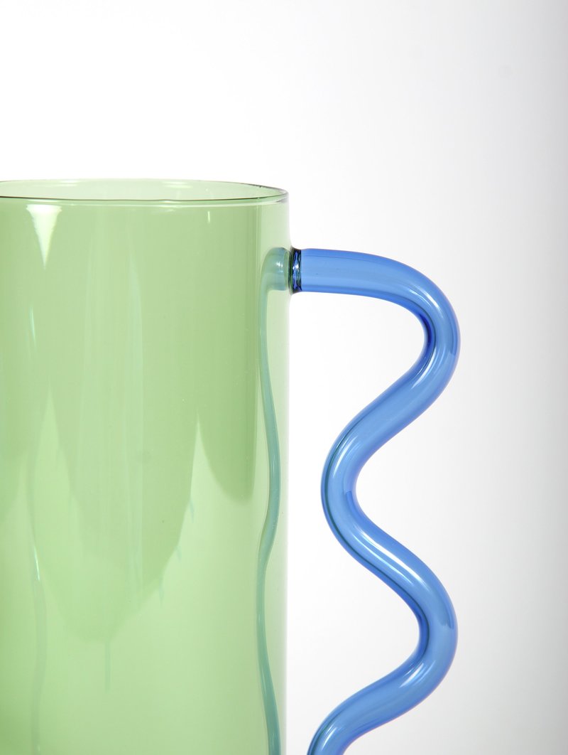 Sophie Lou Jacobsen Wave Pitcher - Green/Blue | Garmentory