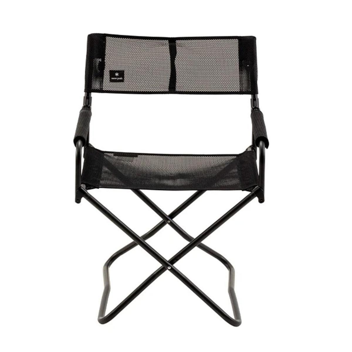 Snow Peak Mesh Folding Chair - Black | Garmentory