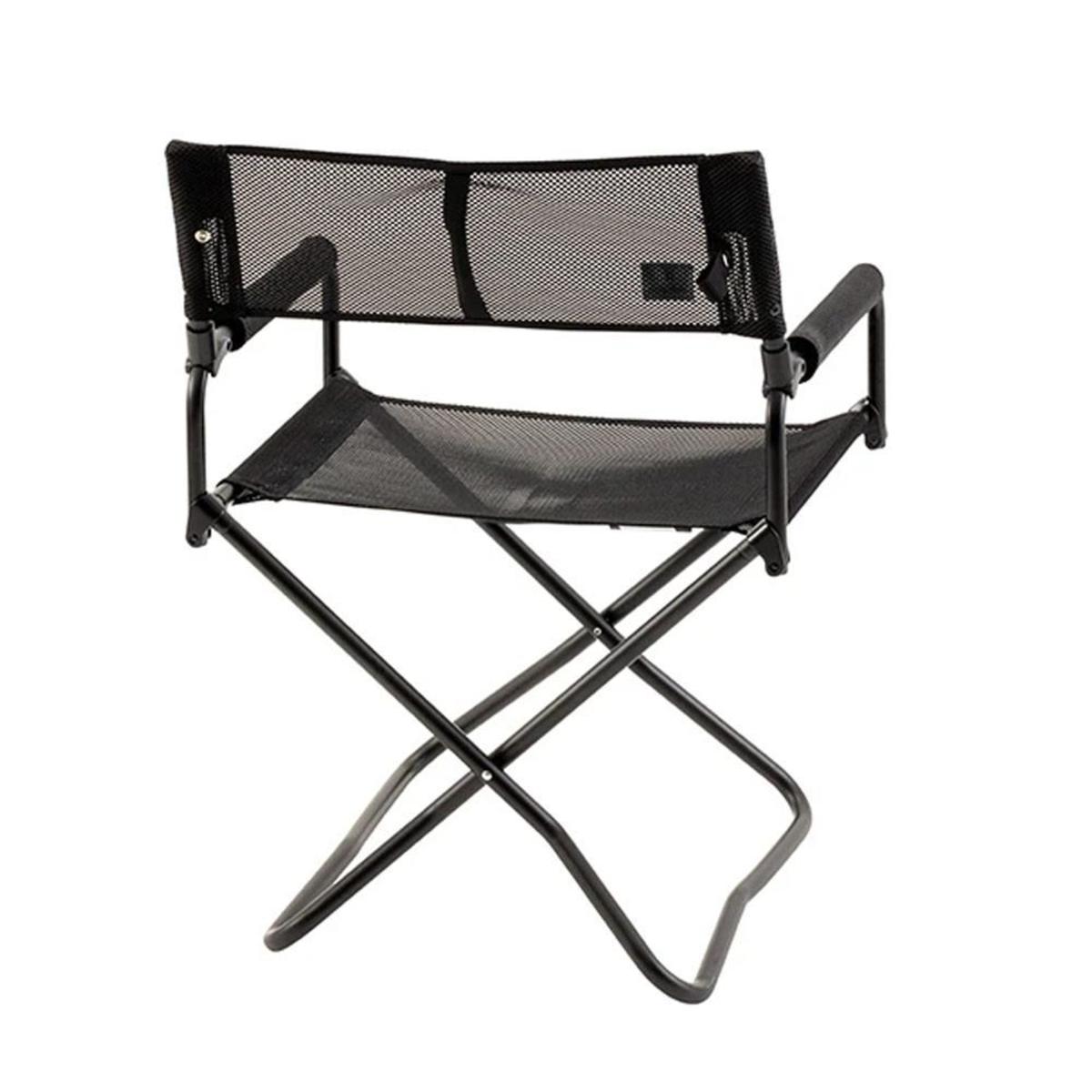 Snow Peak Mesh Folding Chair - Black | Garmentory
