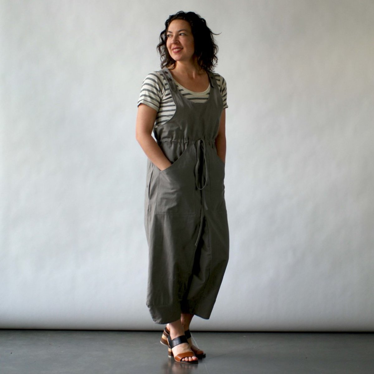 Rebe Ellery Overalls in Stone | Garmentory