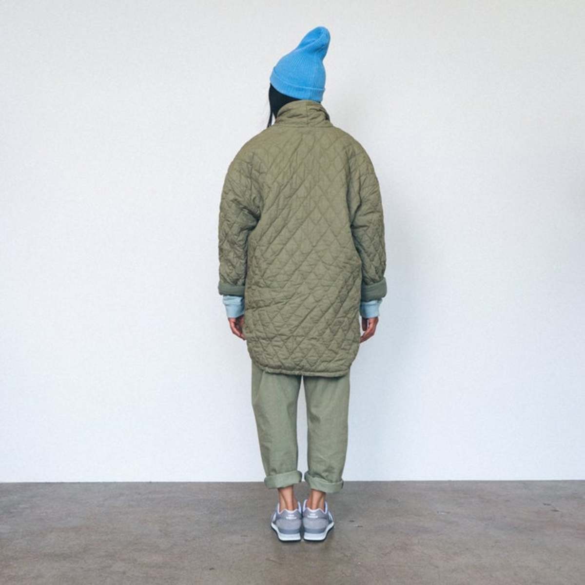 Nico Nico Woman Ellis Quilted Coat - Avocado Green | Garmentory
