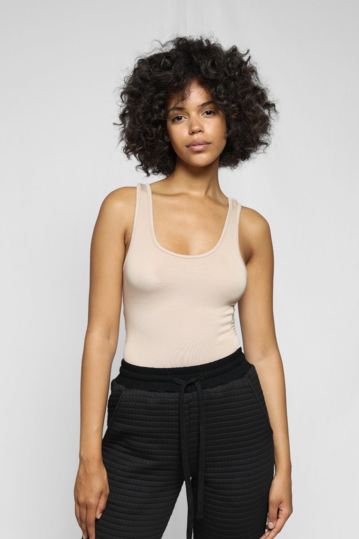 The Range No Bra Club Tank - Saddle | Garmentory