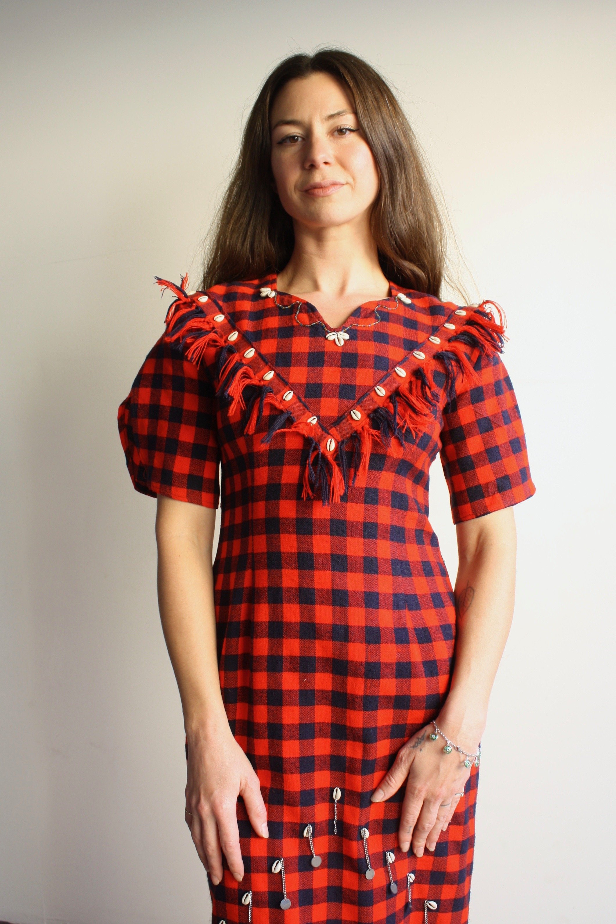 Conch Shell Dress - Buffalo Plaid | Garmentory
