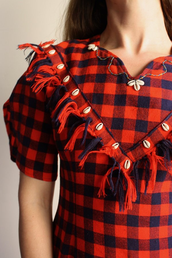 Conch Shell Dress - Buffalo Plaid | Garmentory