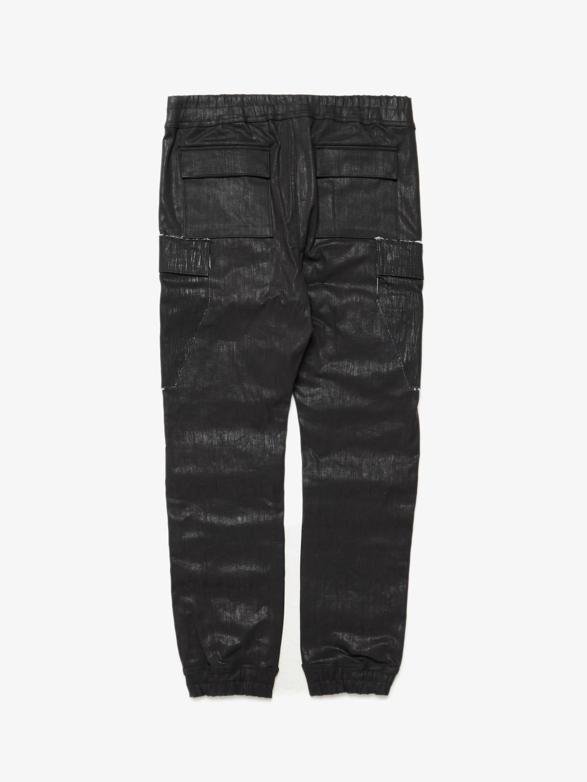 Rick Owens Waxed Suede Detailed Runway Joggers | Garmentory