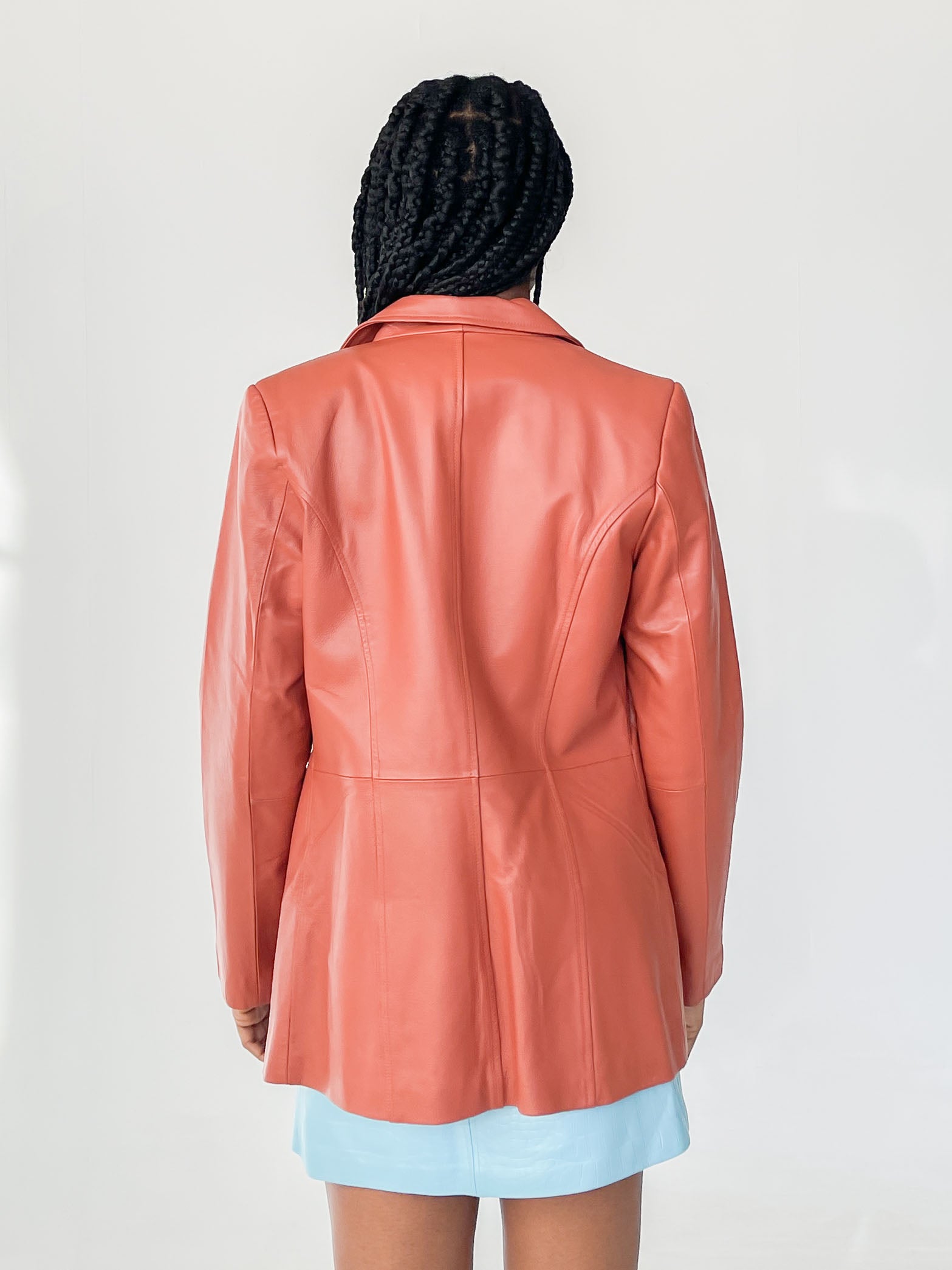 VINTAGE Leather Blazer - RUST | Garmentory