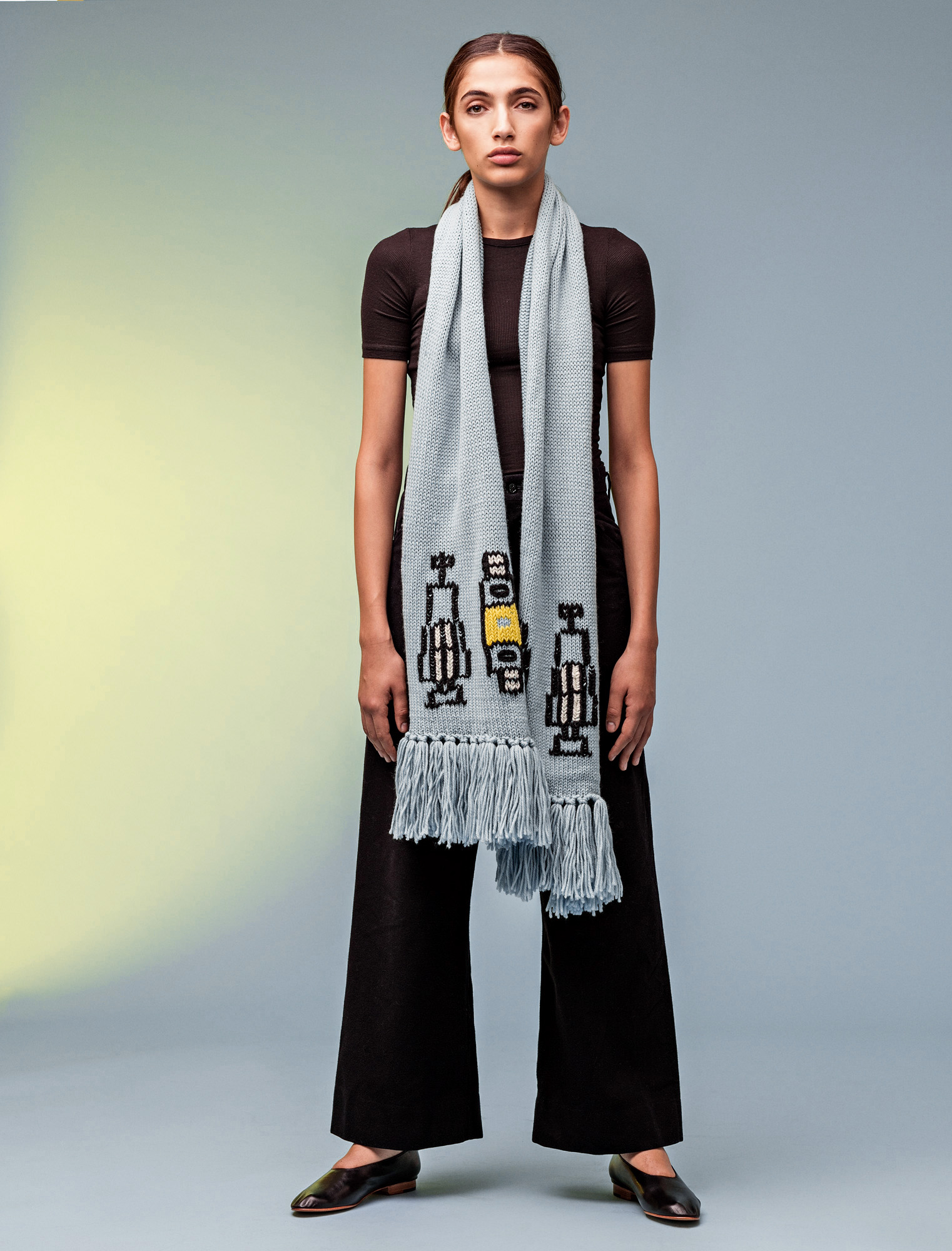 Talitha Ind Wool Scarf - Light Blue | Garmentory