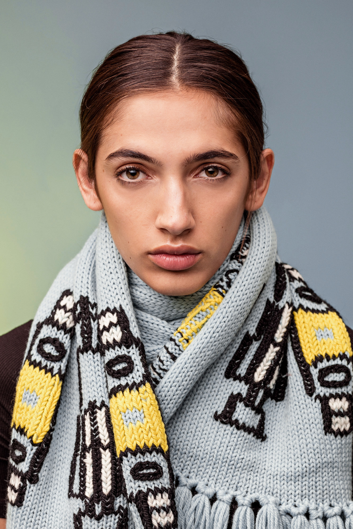 Talitha Ind Wool Scarf - Light Blue | Garmentory