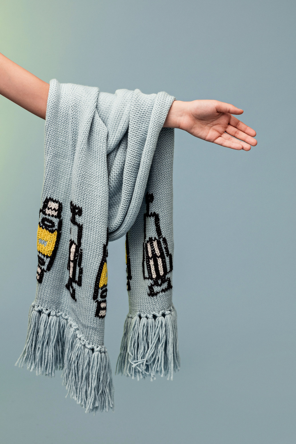 Talitha Ind Wool Scarf - Light Blue | Garmentory