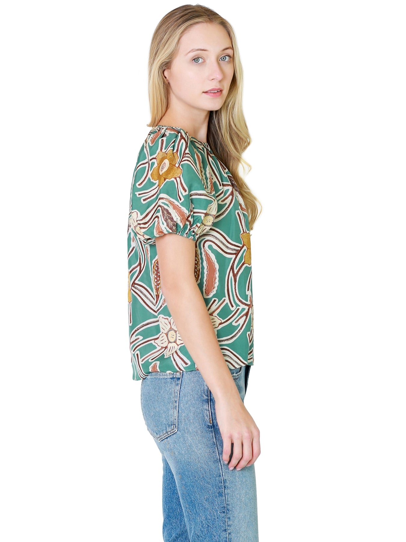 Ulla Johnson Anila Blouse - Topaz | Garmentory