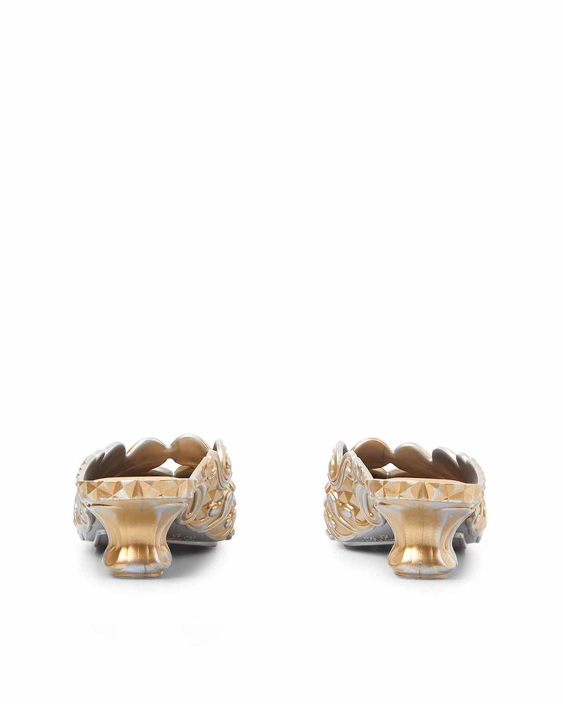 Y/Project x Melissa Gold PVC Mules Shoes - Gold | Garmentory