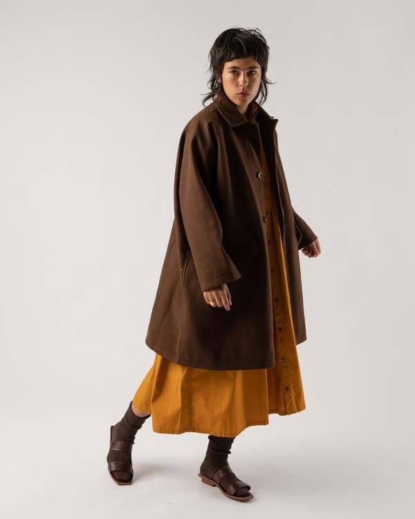 ICHI ANTIQUITES Over Coat - Brown | Garmentory