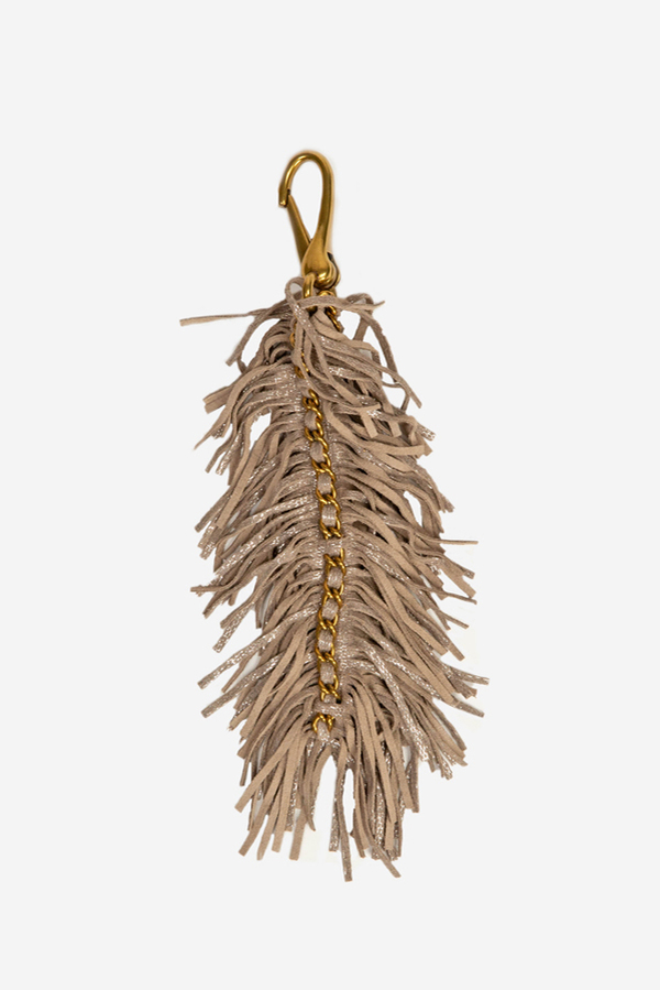 Jerome Dreyfuss Womens Rox Fringe Keychain - Silver | Garmentory