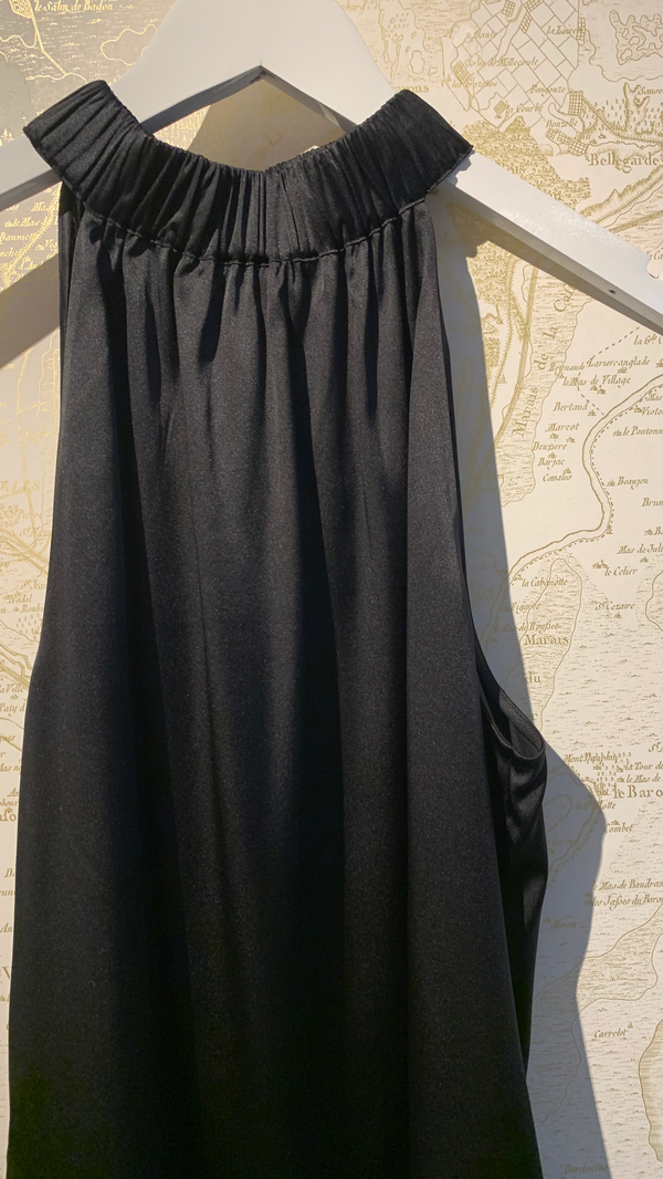 FRAME Denim Shirred Halter Top | Garmentory