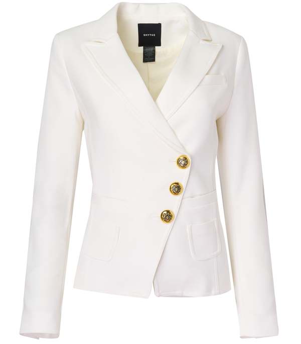 Smythe Wrap Blazer - White | Garmentory