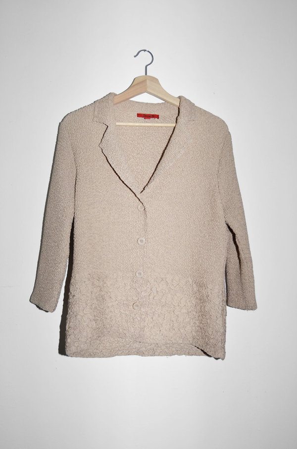 Vintage Scrunch Button Up - Tan | Garmentory