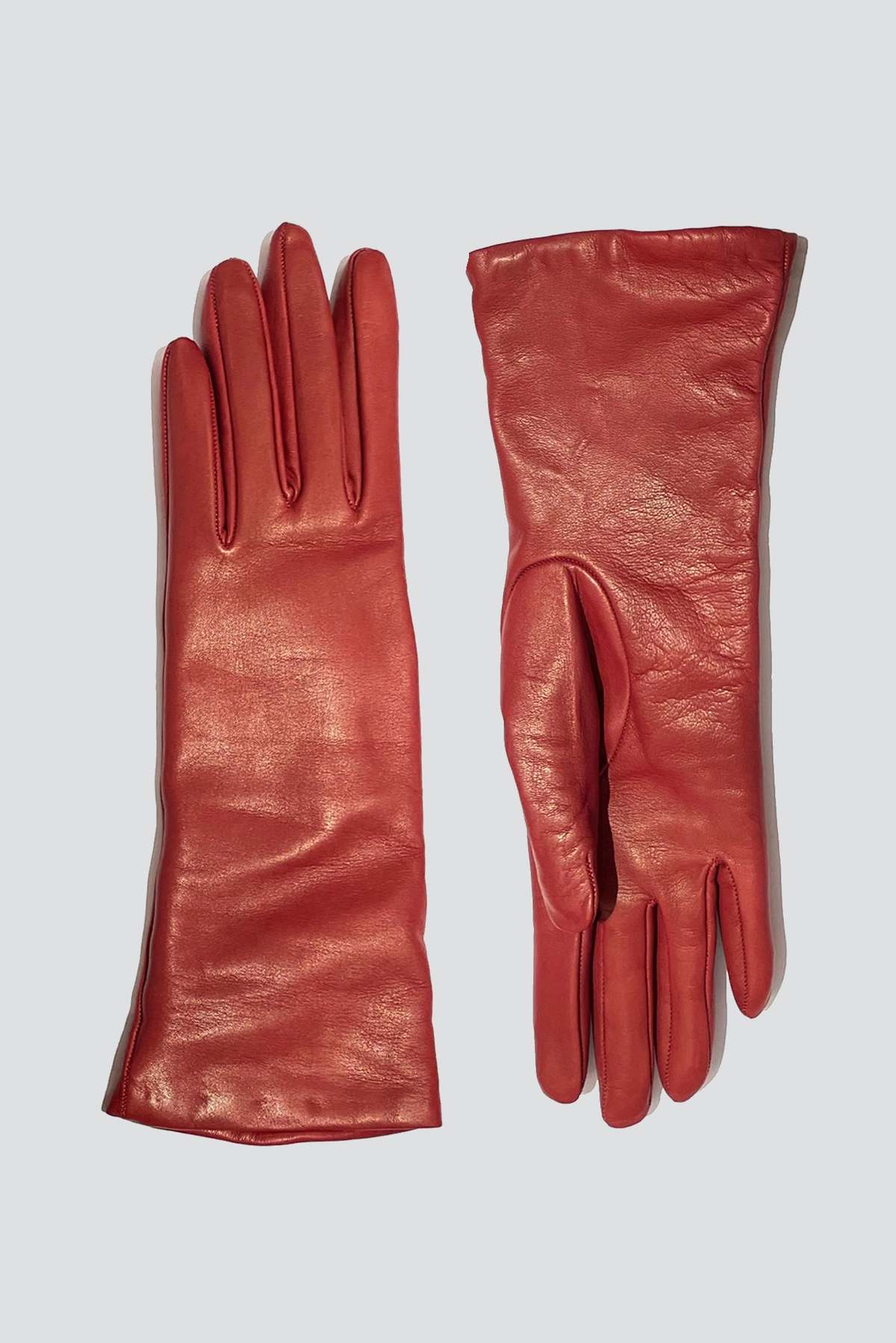 Assembly Leather Lined Slim Glove - Red | Garmentory
