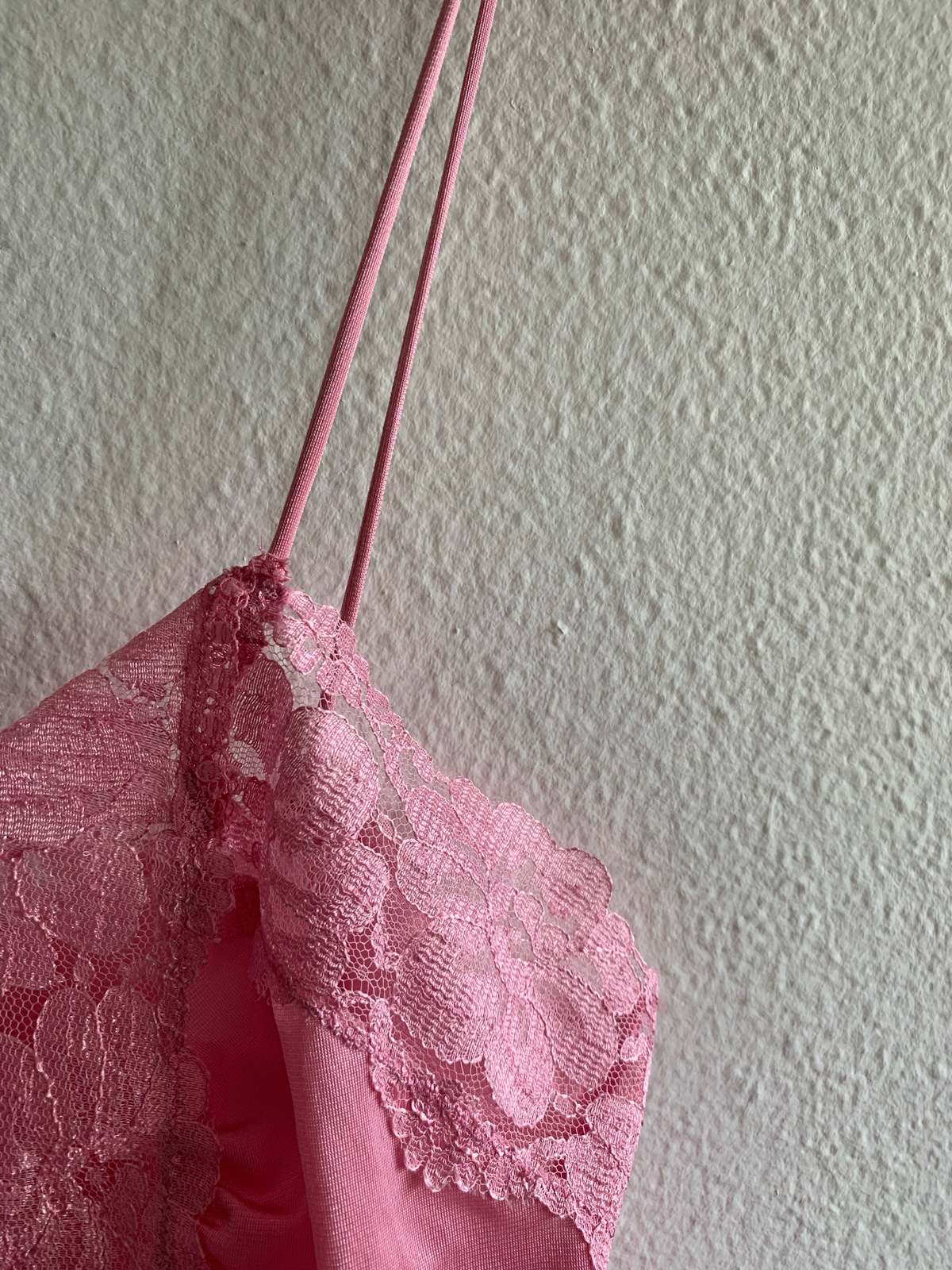 Vinatge Alana Gale Intimates Soft Lace Teddy Slip - Pink | Garmentory