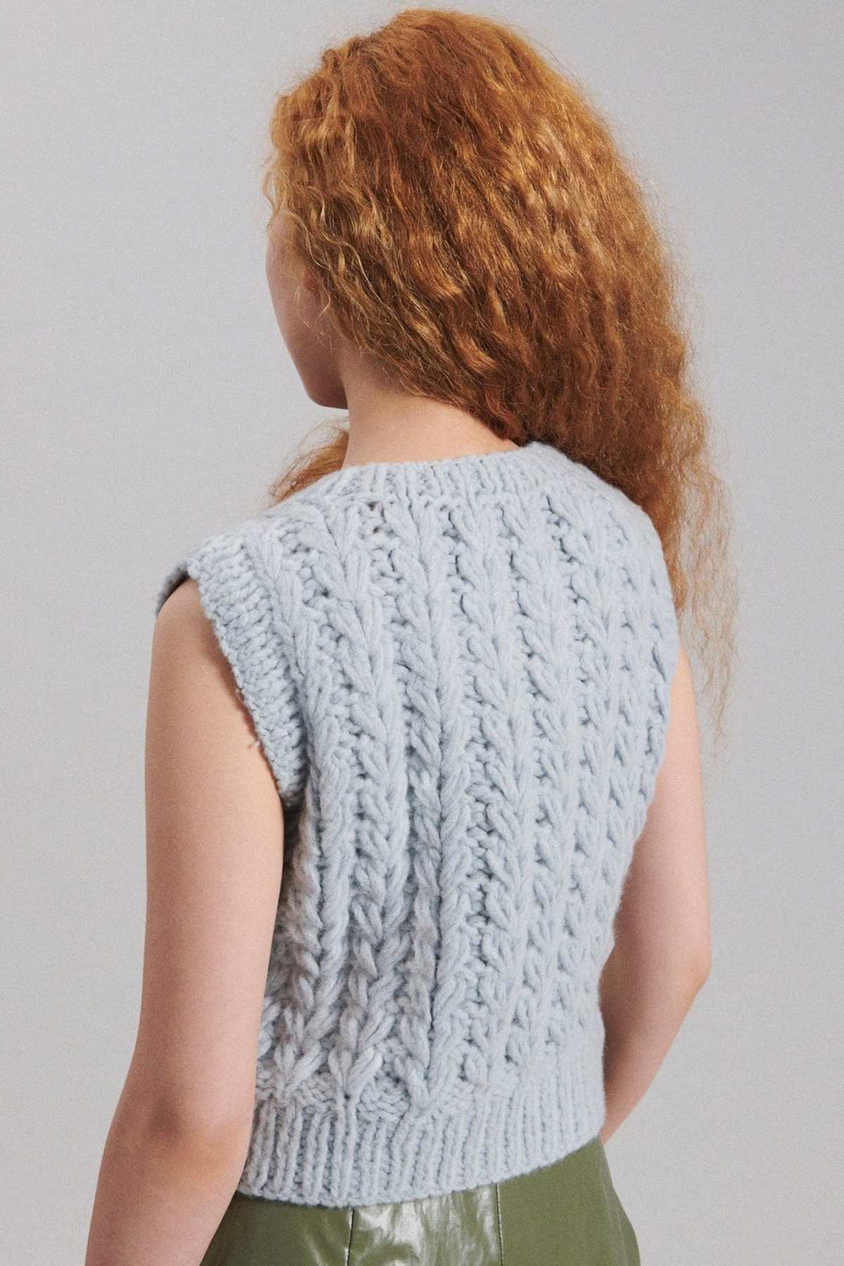 Rachel Romulo Vest - Light Blue | Garmentory
