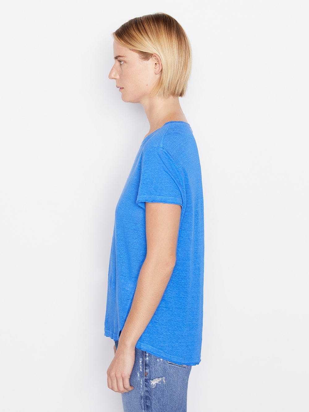 FRAME Denim Easy True Tee - Jet Stream | Garmentory