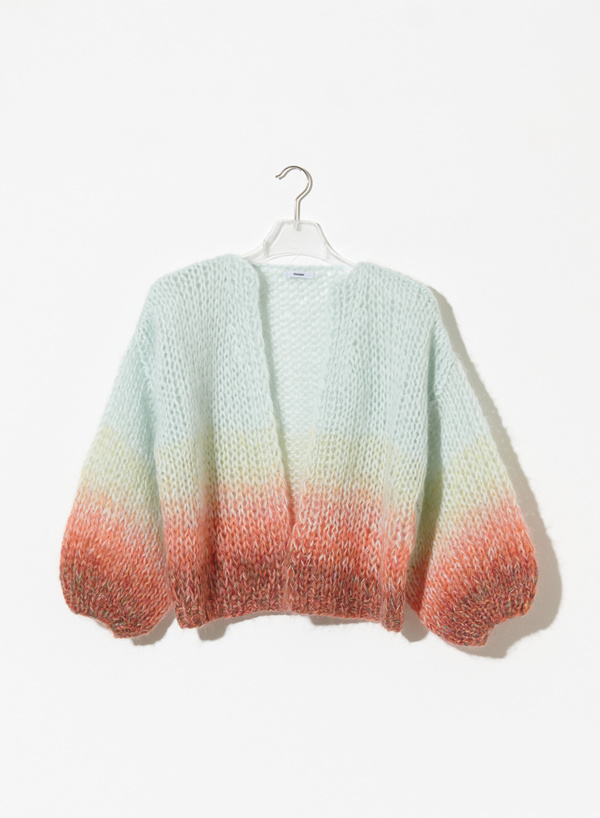 Maiami Gradient Fade Bomber Cardigan - Multicolor | Garmentory