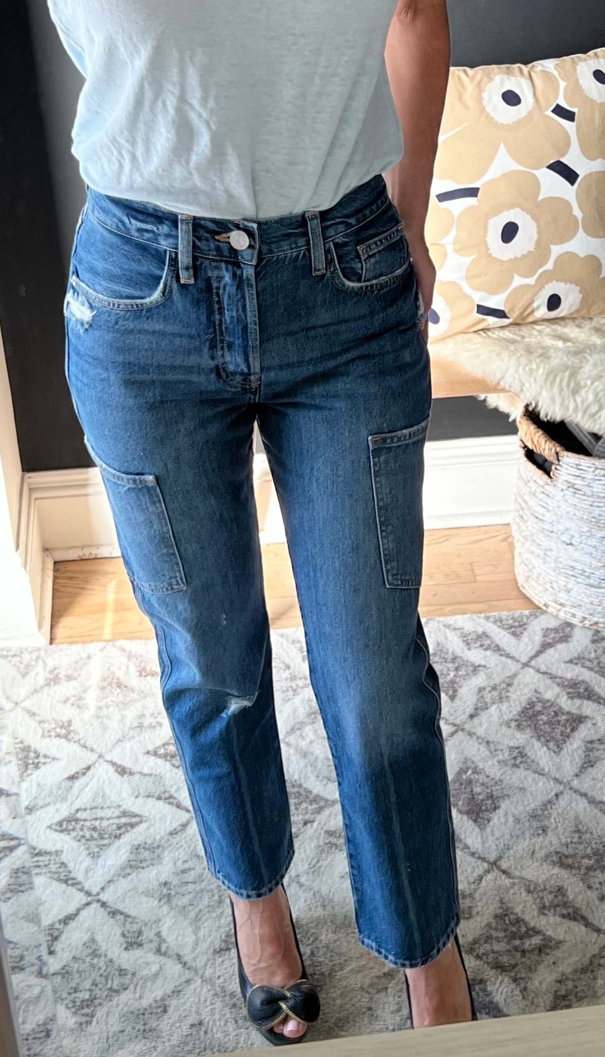 FRAME Denim Side Pocket Le Original Jeans - Blue Cloud | Garmentory