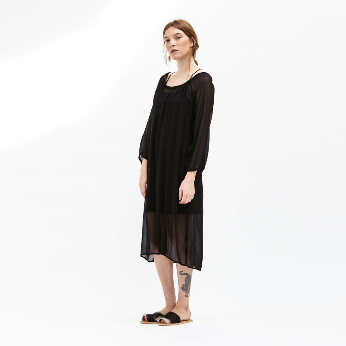 LACAUSA CLOTHING Dream Dress in Tar | Garmentory