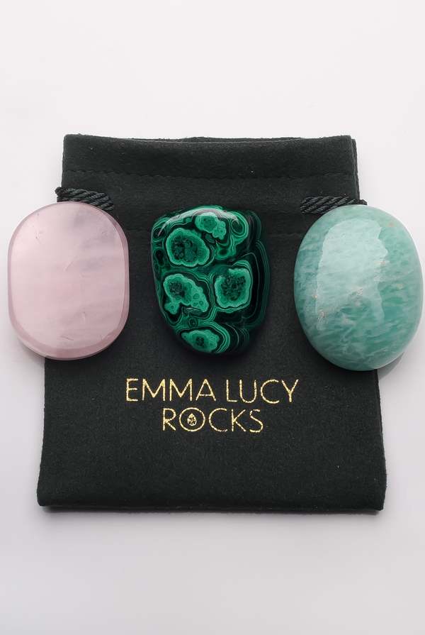 Emma Lucy Rocks The Master Blasters - Malachite & Rose Quartz and ...