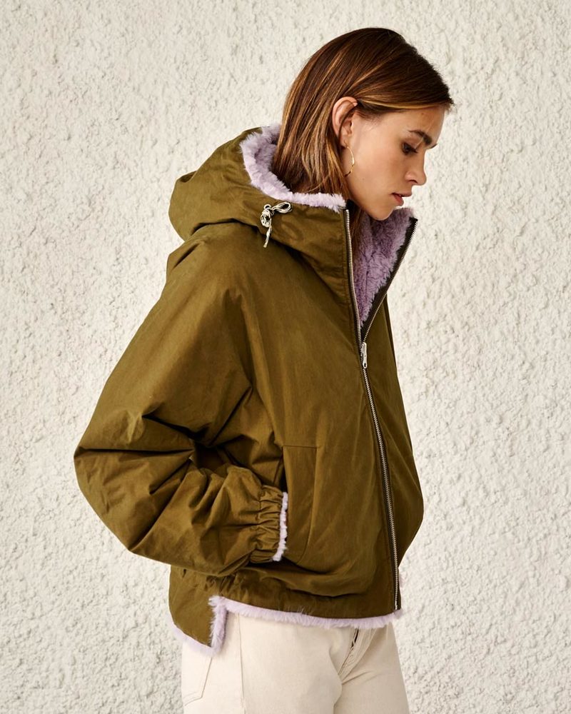 Bellerose Loud Reversible Rain Jacket - Military | Garmentory