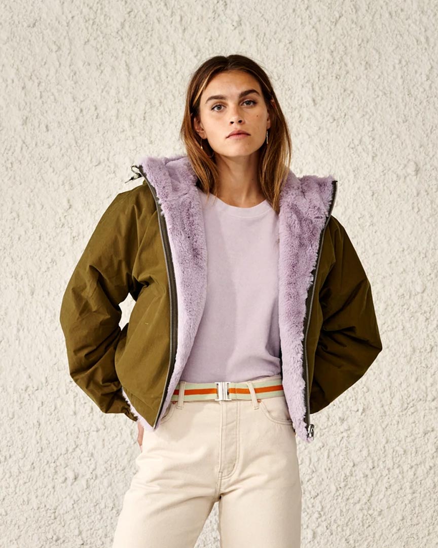 Bellerose Loud Reversible Rain Jacket - Military | Garmentory