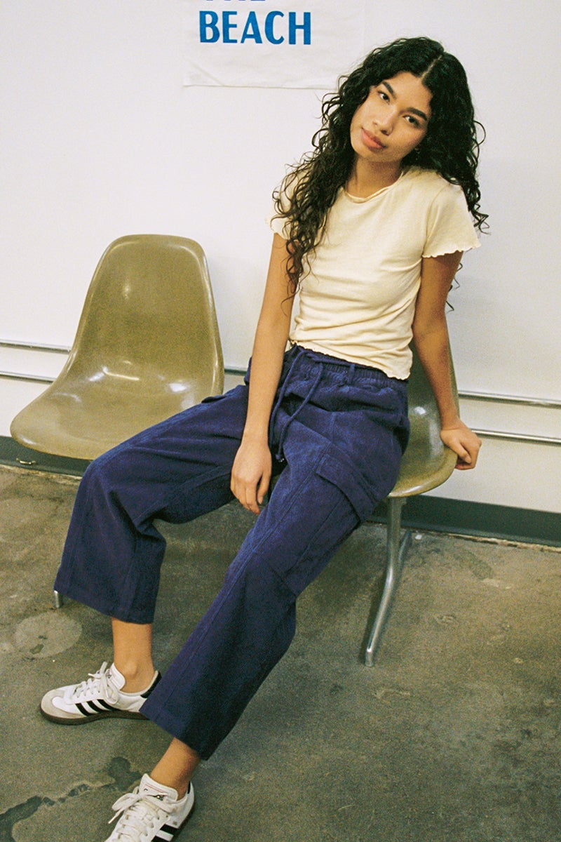 Back Beat Co. Organic Cotton Corduroy Cargo Pants - Heron | Garmentory