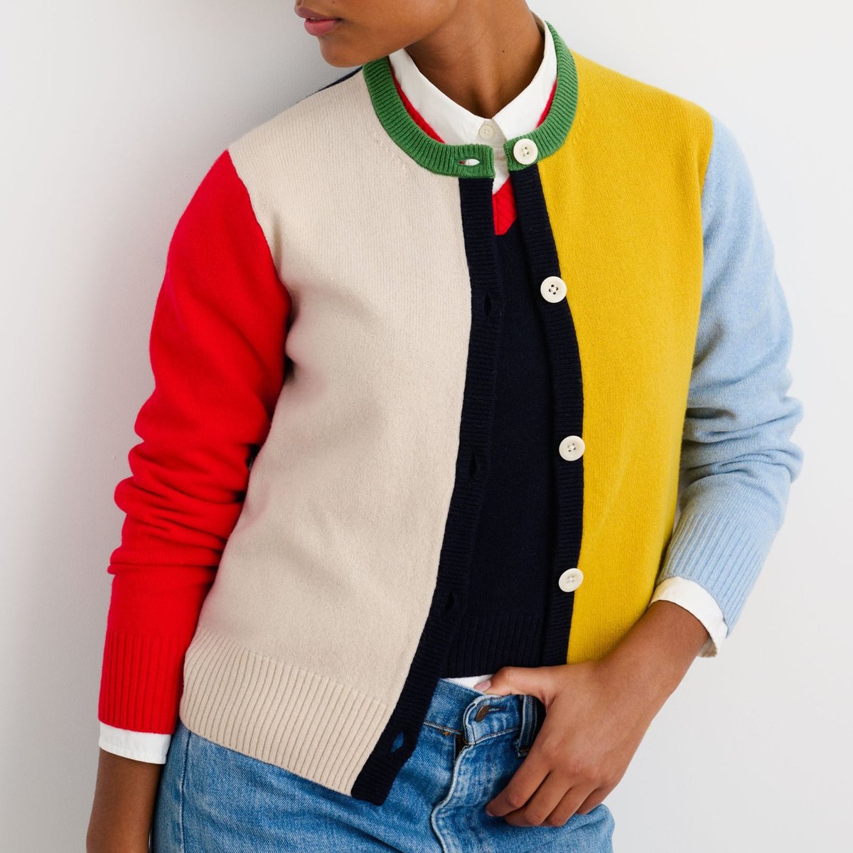 Alex Mill Francis Cardigan - Color Block | Garmentory