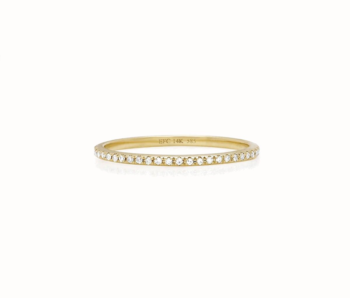 EF Collection Diamond Eternity Ring - Yellow Gold | Garmentory