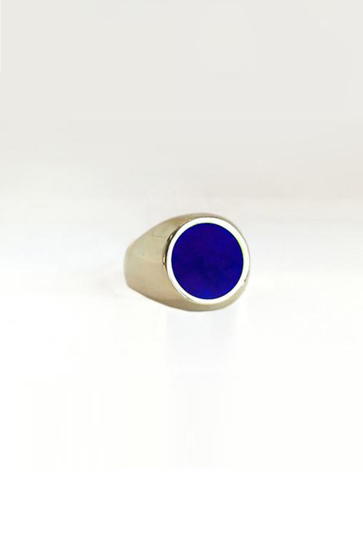 Legier Lapis Lazuli Signet Ring - Brass | Garmentory