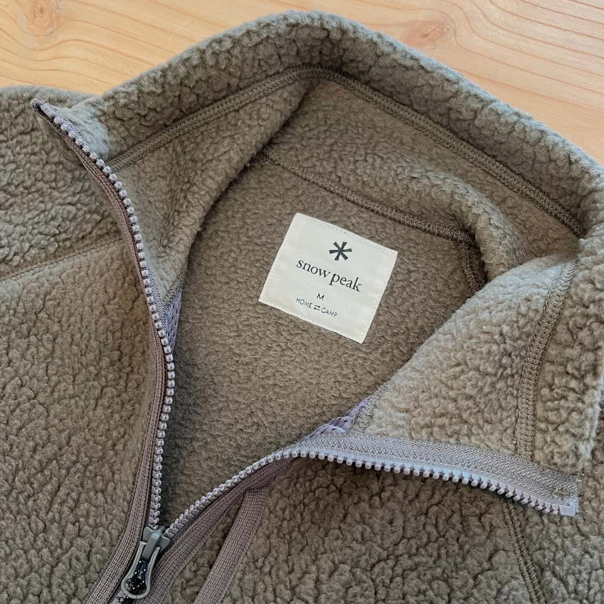 Snow Peak Thermal Boa Fleece Jacket - Khaki | Garmentory