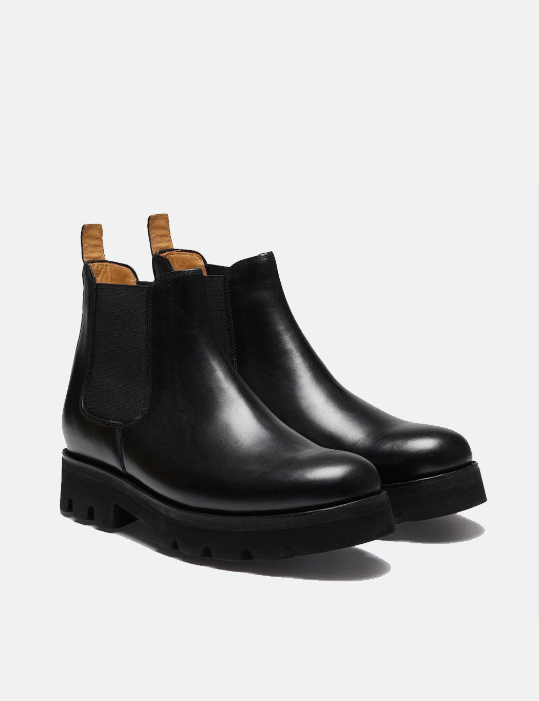 Grenson Warner Pull Up Chelsea Boot - Black | Garmentory