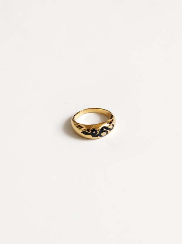 Wolf Circus Memphis Ring - Navy/Gold | Garmentory