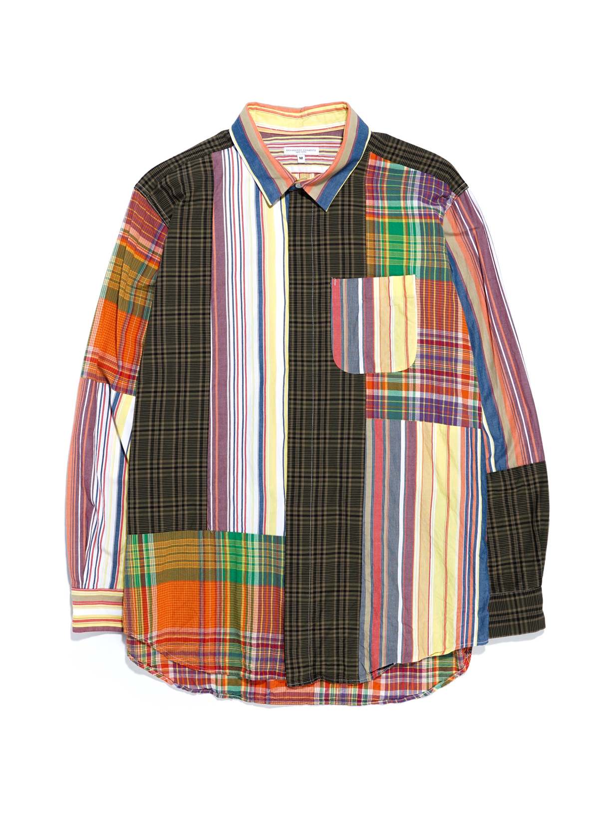 Engineered Garments Combo Cotton Short Collar Shirt - Bright Multi ...