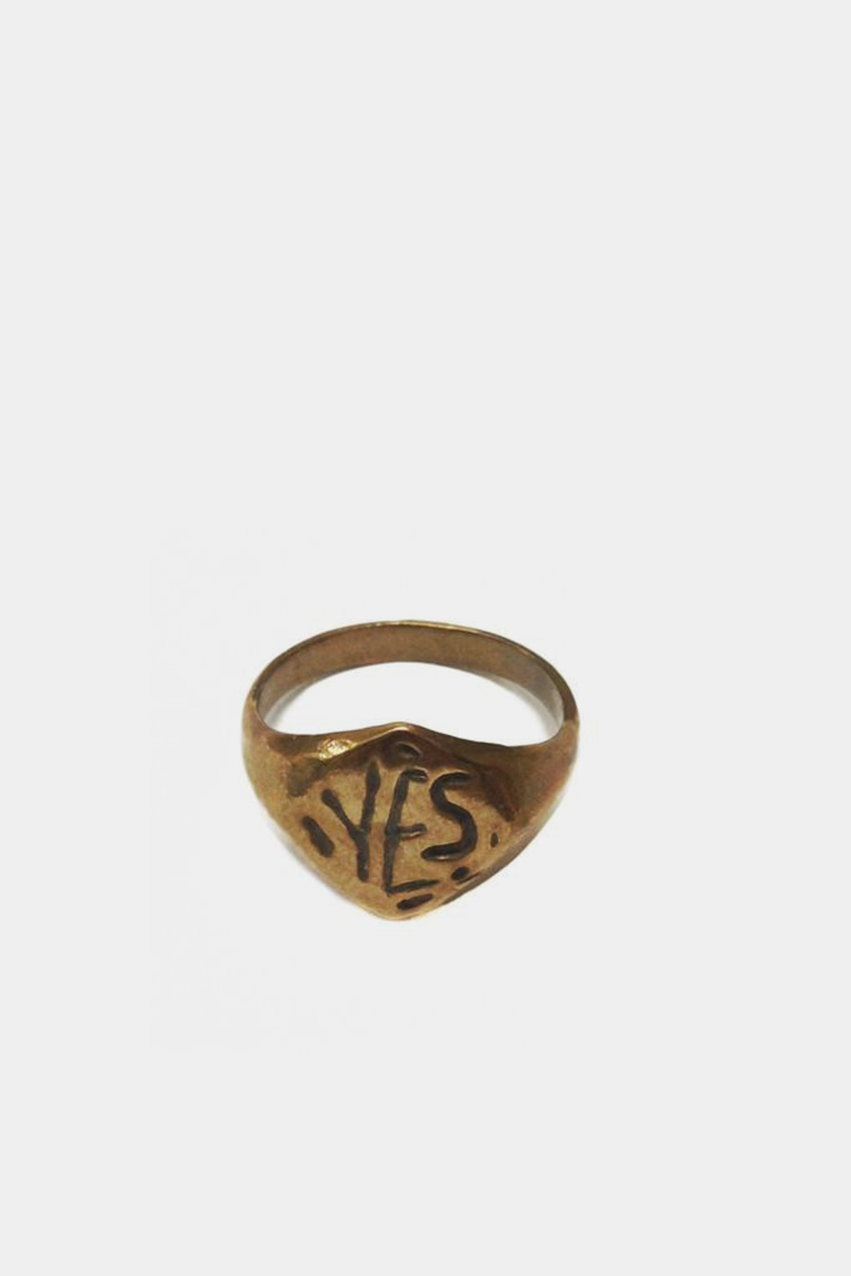 Open House Bronze 'YES' Ring | Garmentory