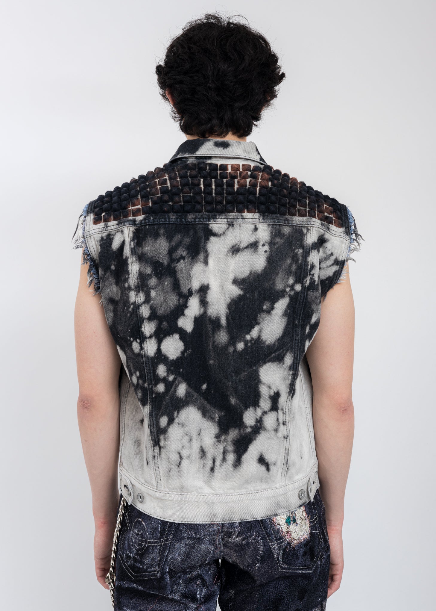 Doublet RECYCLE PUNK DENIM Vest - BLACK | Garmentory