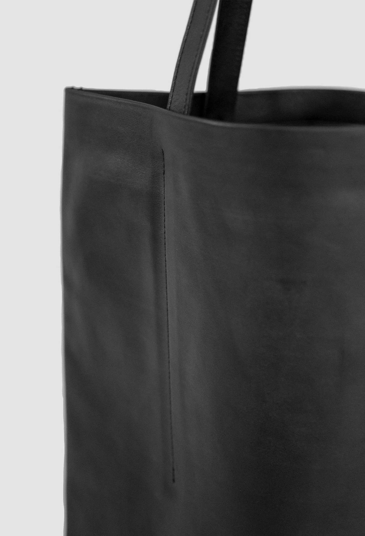 Isaac Reina Leather Tote Bag - Black | Garmentory
